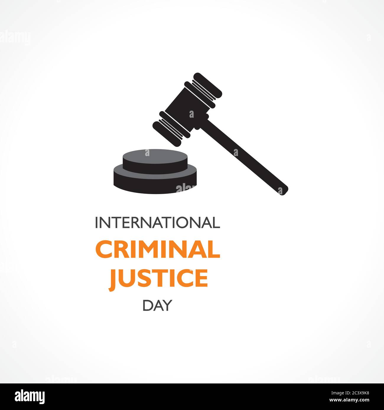 vector illustration for International Criminal Justice Day observed on ...