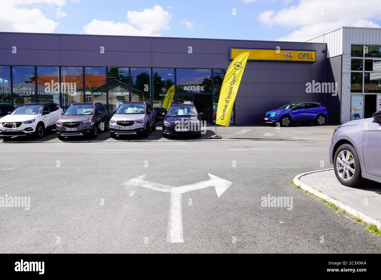 Bordeaux , Aquitaine / France - 06 20 2020 : Opel dealership sign and ...