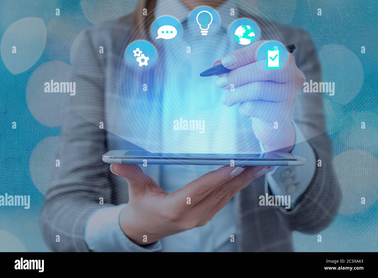 Information Digital Technology Network Connection Infographic Elements ...