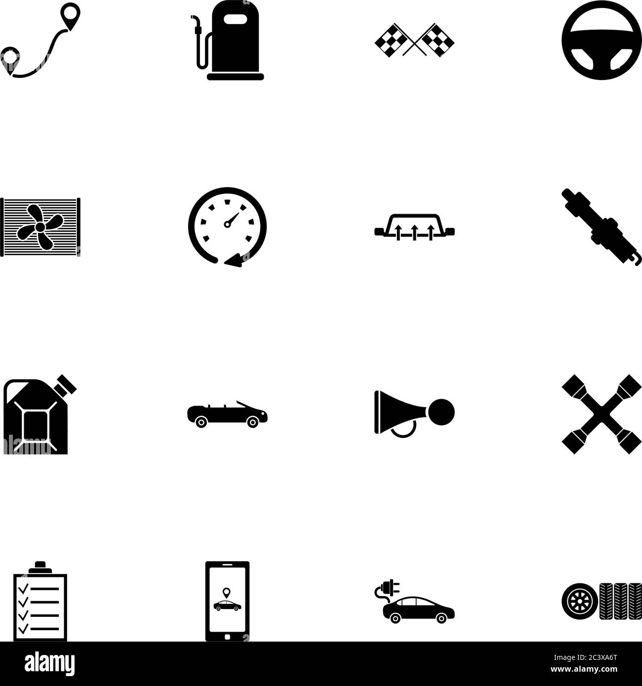 Automobile icon - Expand to any size - Change to any colour. Perfect ...