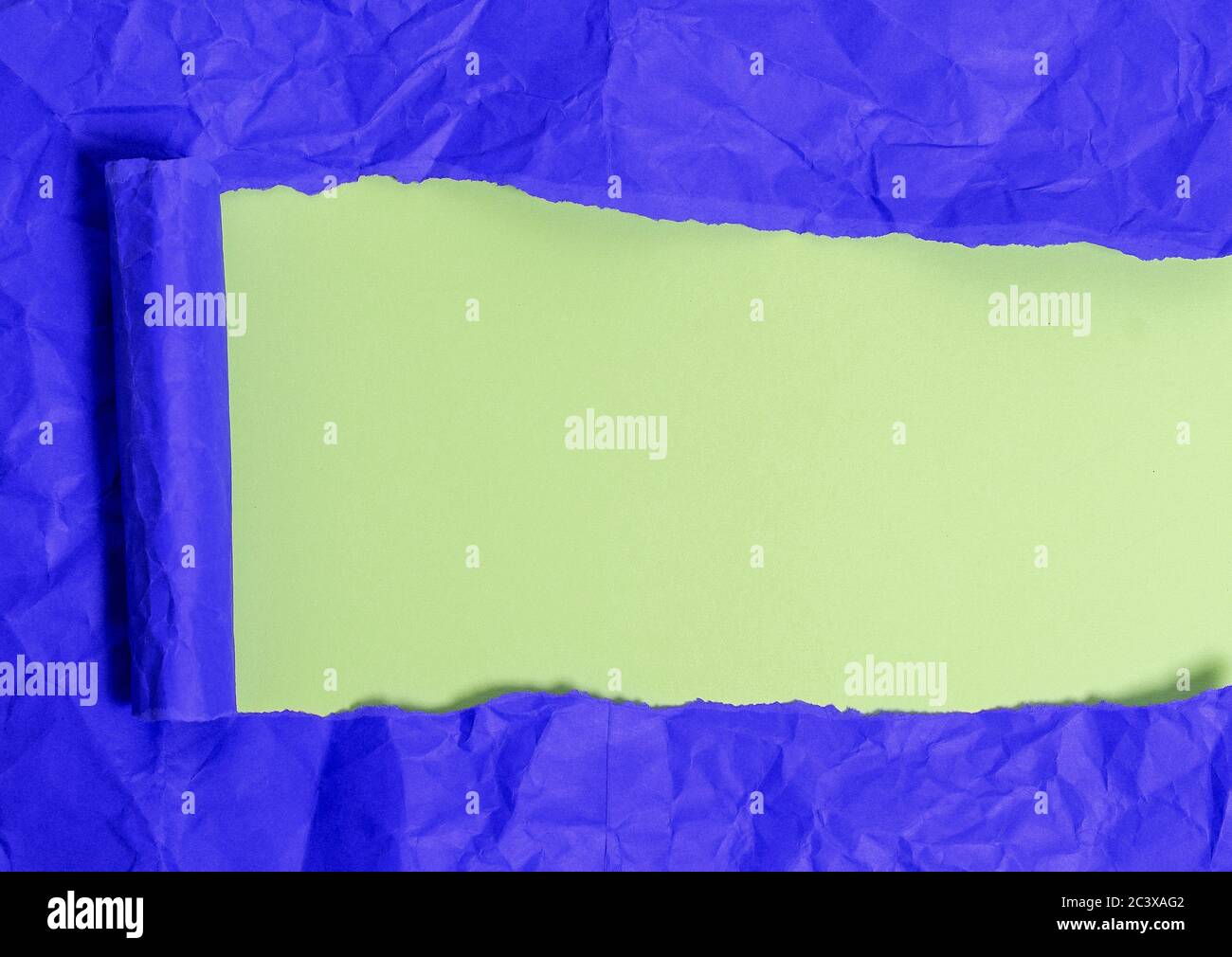 Rolled Ripped Torn Cardboard Placed Above A Wooden Classic Table ...