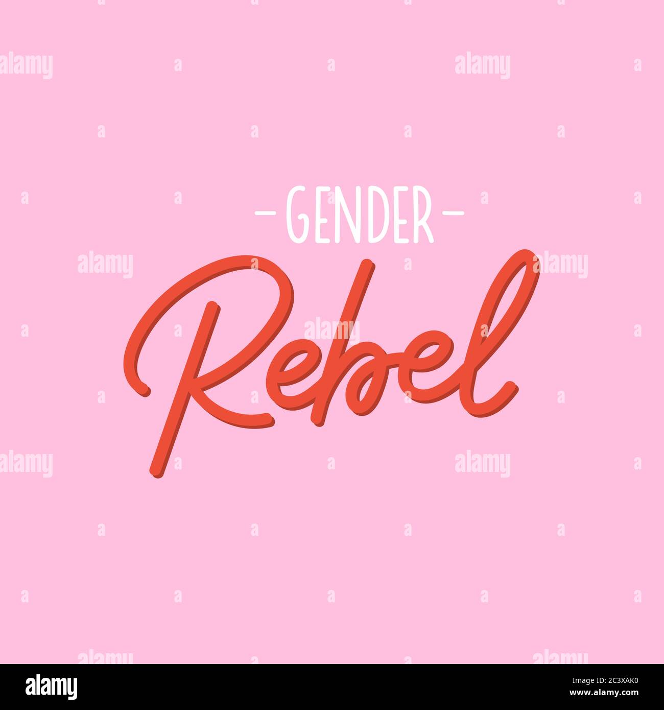 LGBTQ pride print with lovely typography. Vector hand drawn lettering ...