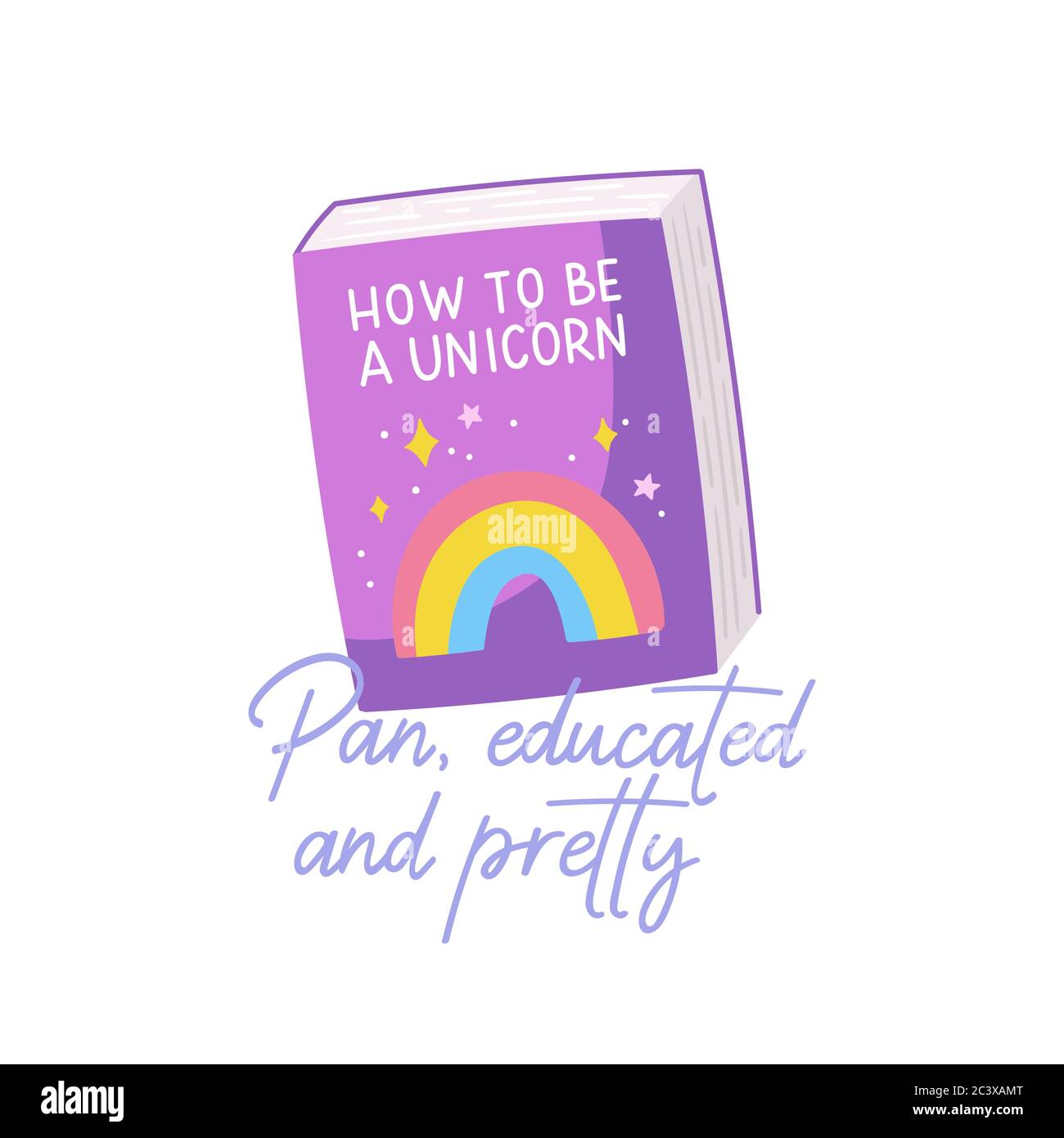 Cute LGBTQ pride print. Colorful design elements and typography. Vector ...