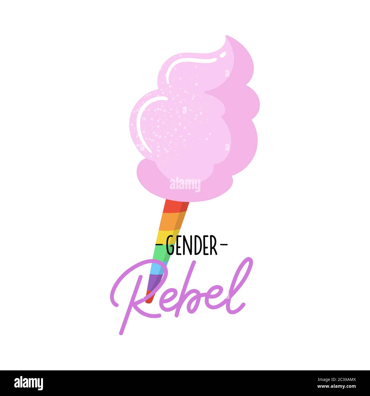 Cute LGBTQ pride print. Colorful design elements and typography. Vector ...
