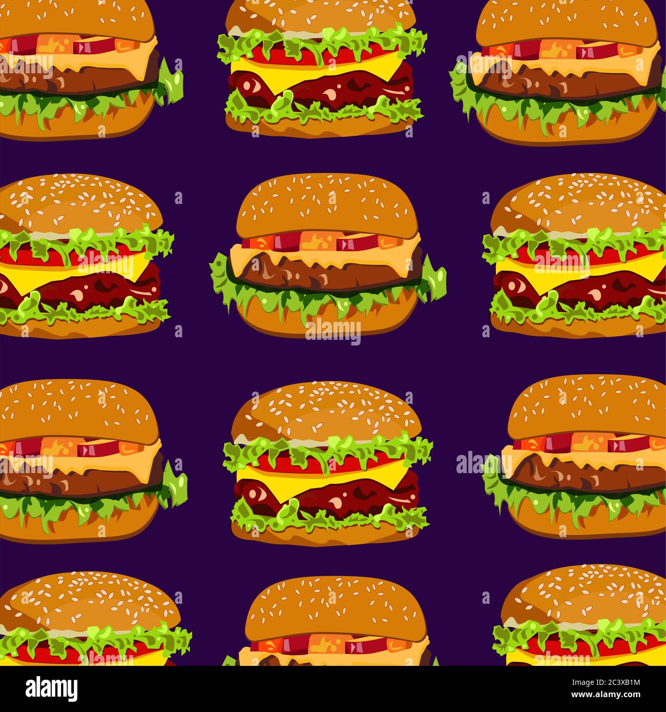 Mini burgers. Vector illustration Stock Vector Image & Art - Alamy