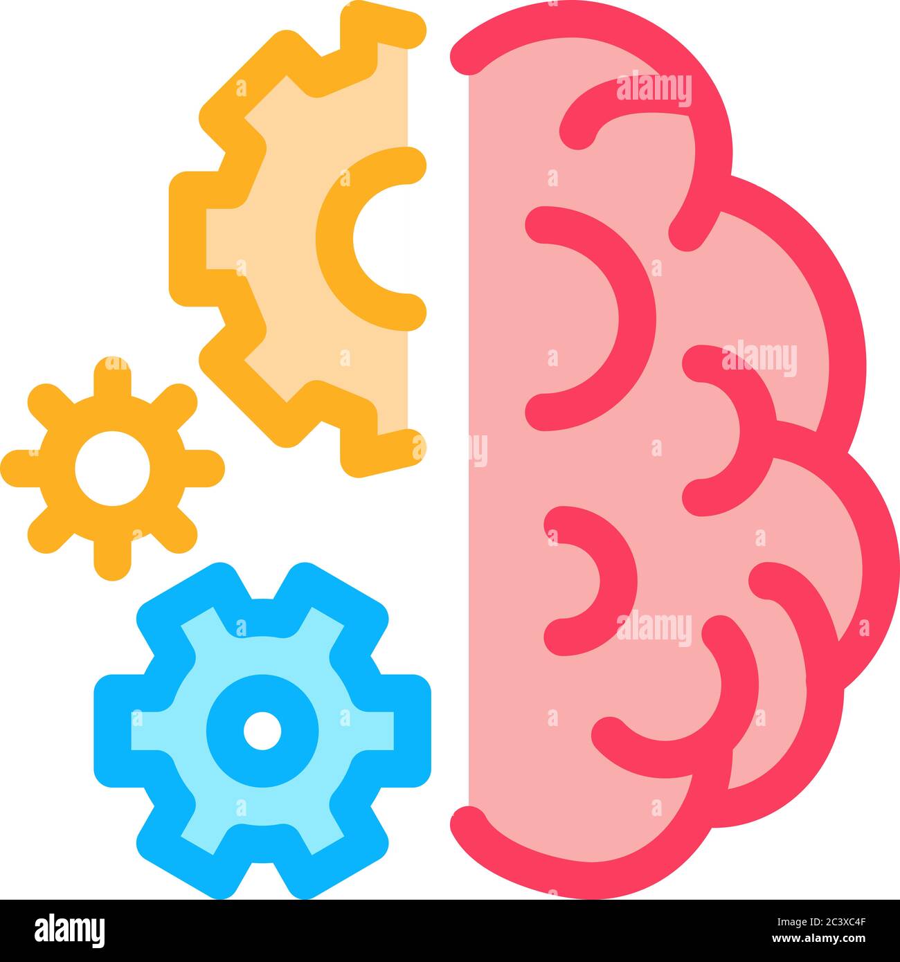 Brain Gears Icon Png