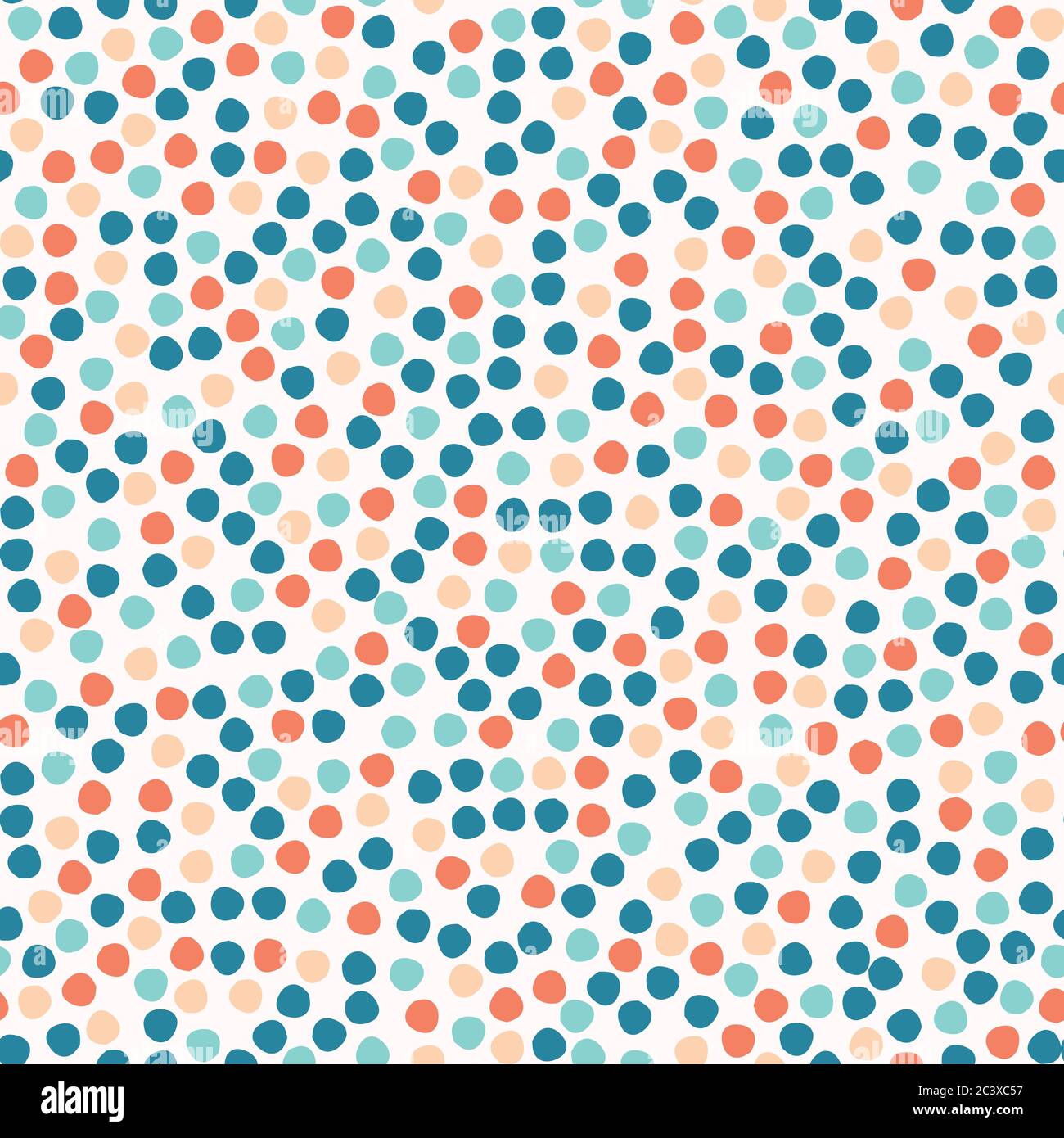 Turquoise Polka Dots Wallpaper