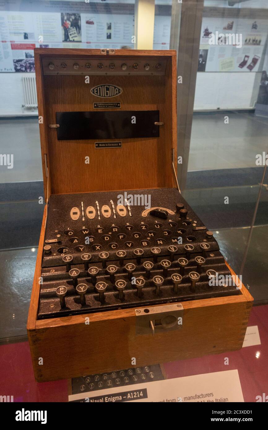 An Italian Naval Enigma machine (A1214) made in 1932 and once owned by ...