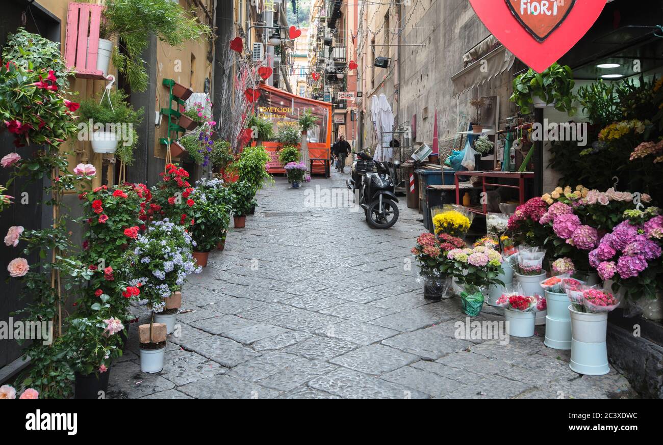 Picturesque Streets of Naples, Italy Stock Photo - Alamy