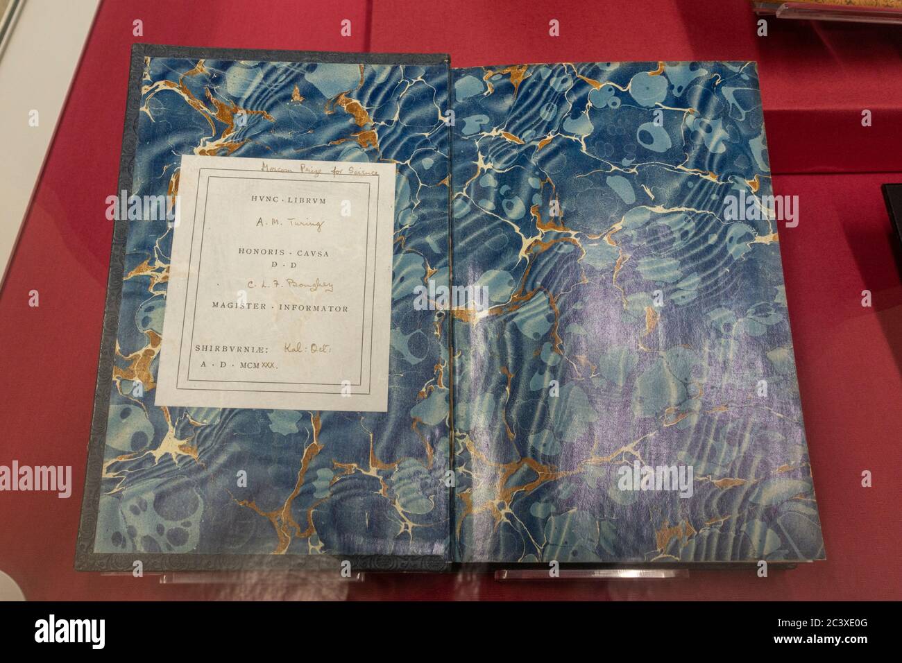 Prize books awarded to Alan Turing whilst at Sherborne School on ...