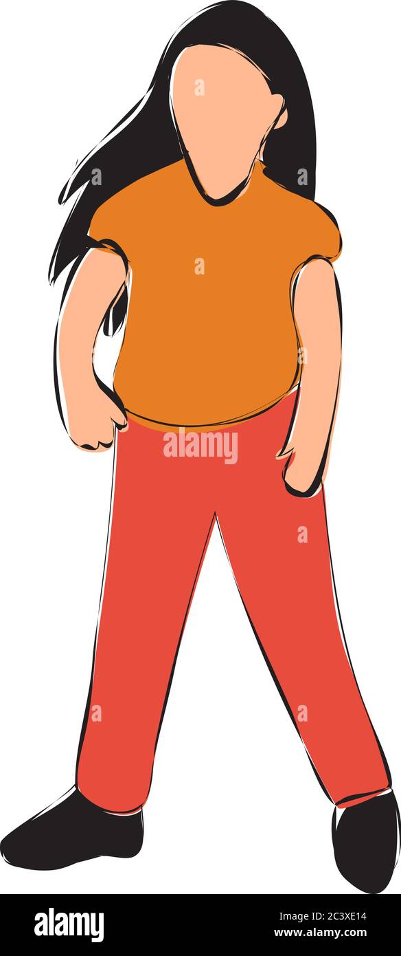 white background, girl dancing, contour Stock Vector Image & Art - Alamy