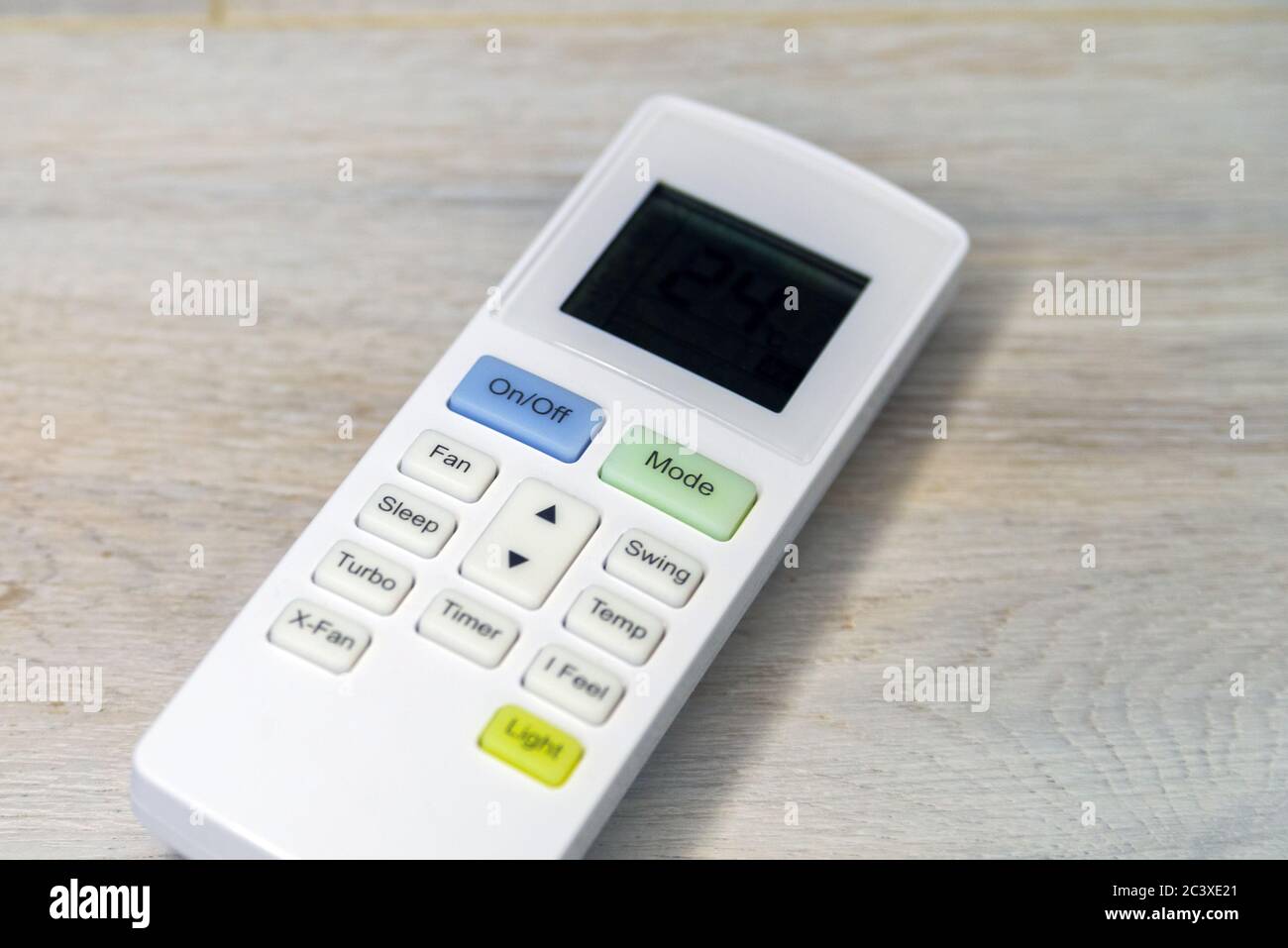 Air conditioner remote control with LCD display Stock Photo - Alamy