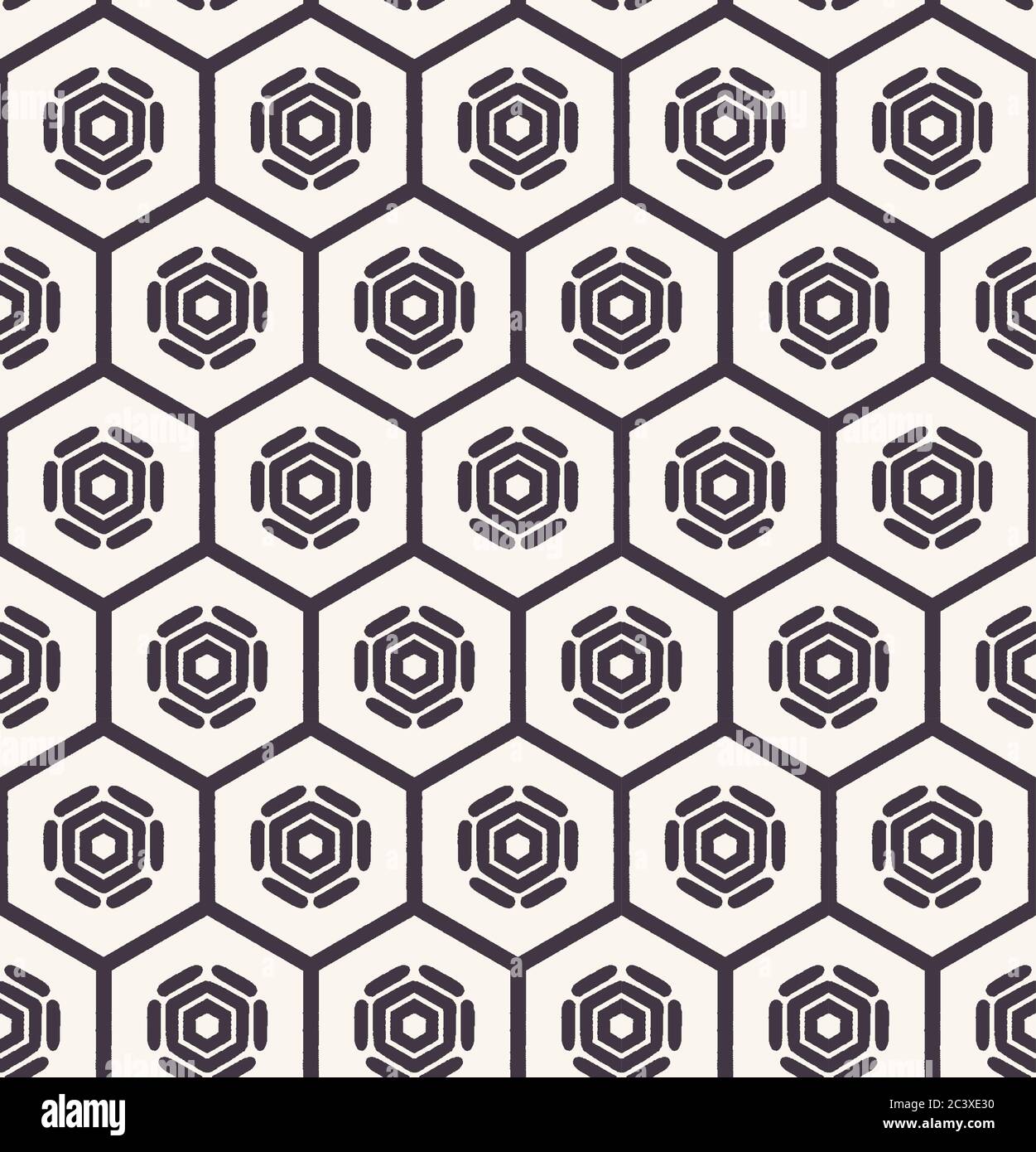Continuous hexagonal design Stock Vector Images - Alamy
