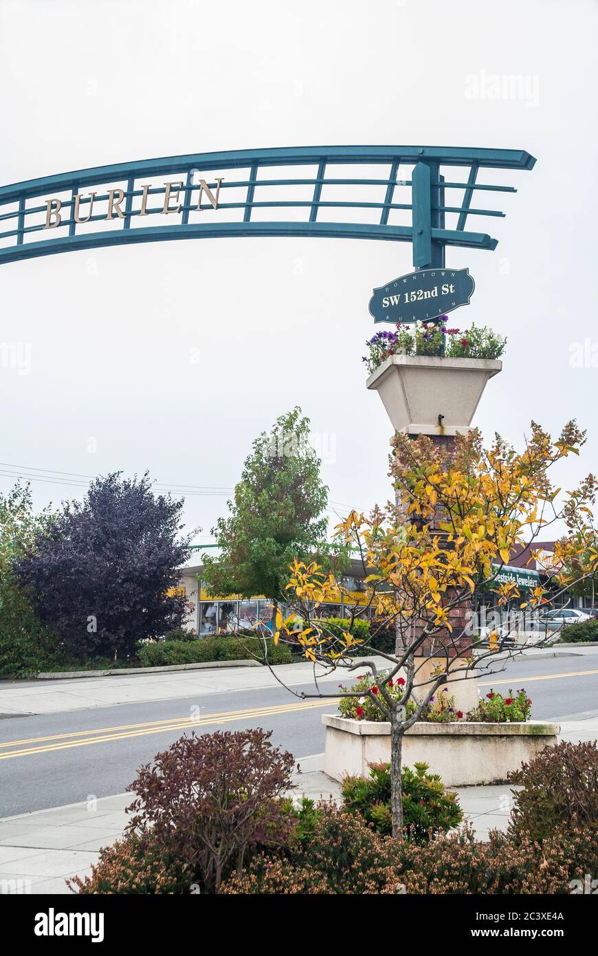 Gateway Arch on SW 152nd Street in Burien, Washington Stock Photo - Alamy