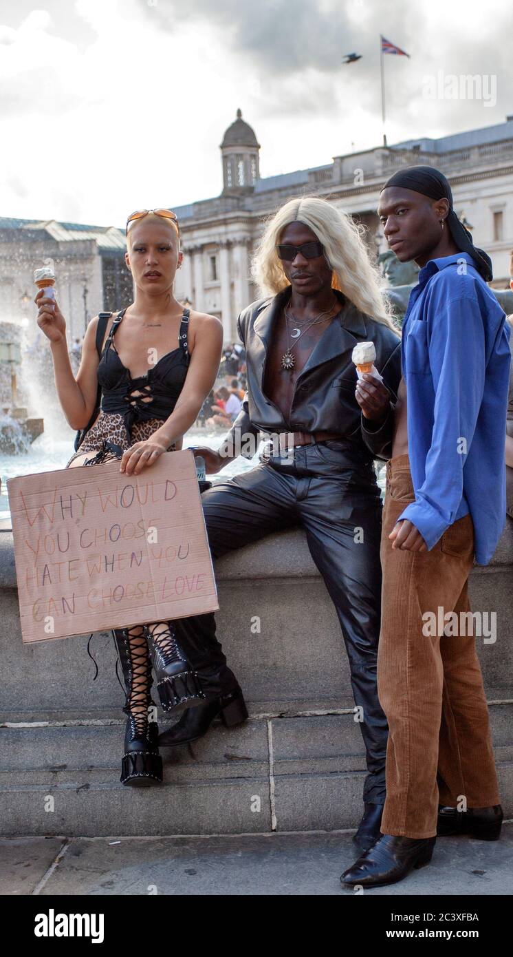 Transgender BLM Protest In London, UK Stock Photo - Alamy