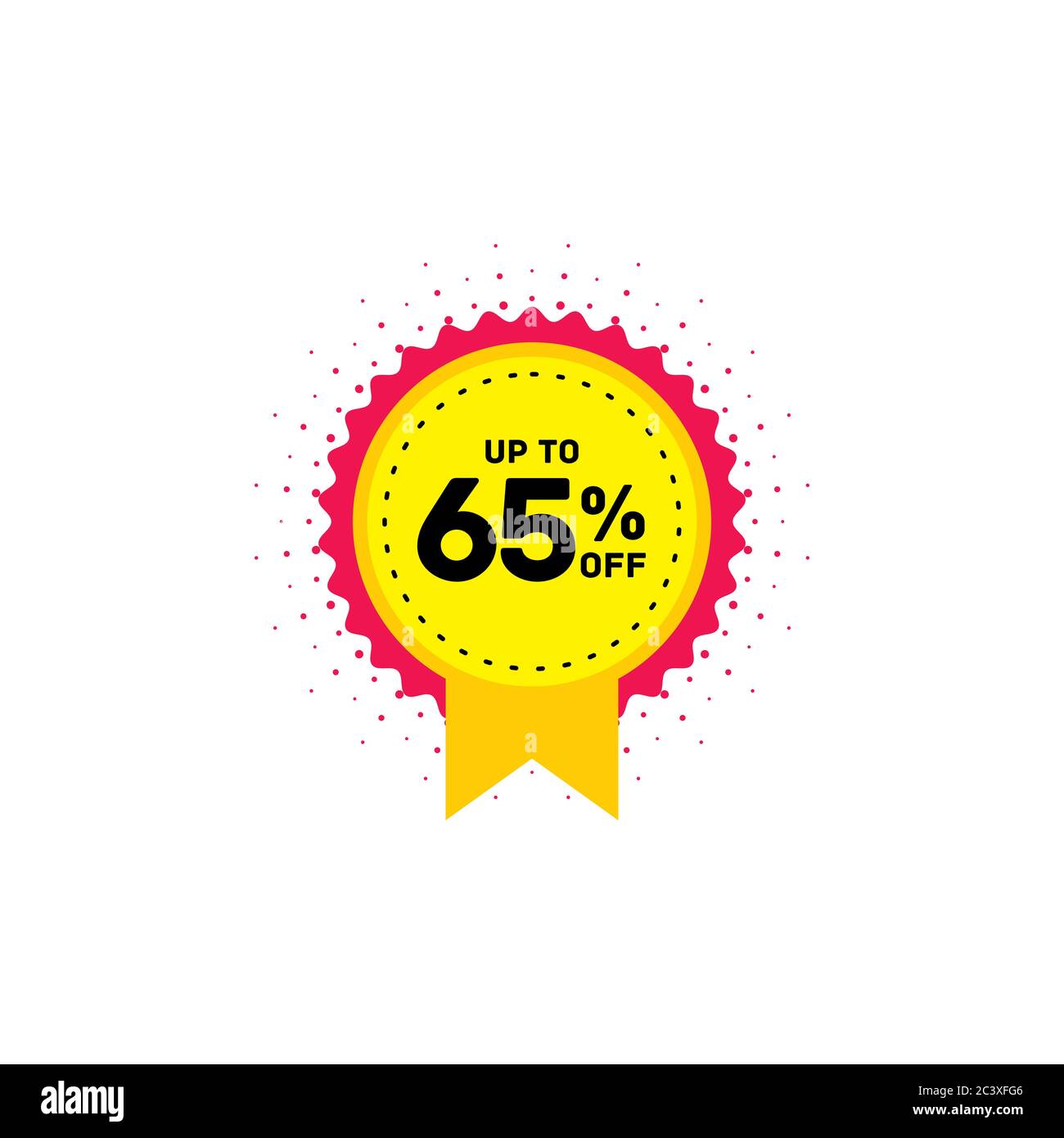 Discount Sticker. Sale Tag Isolated Vector Illustration Stock Vector ...