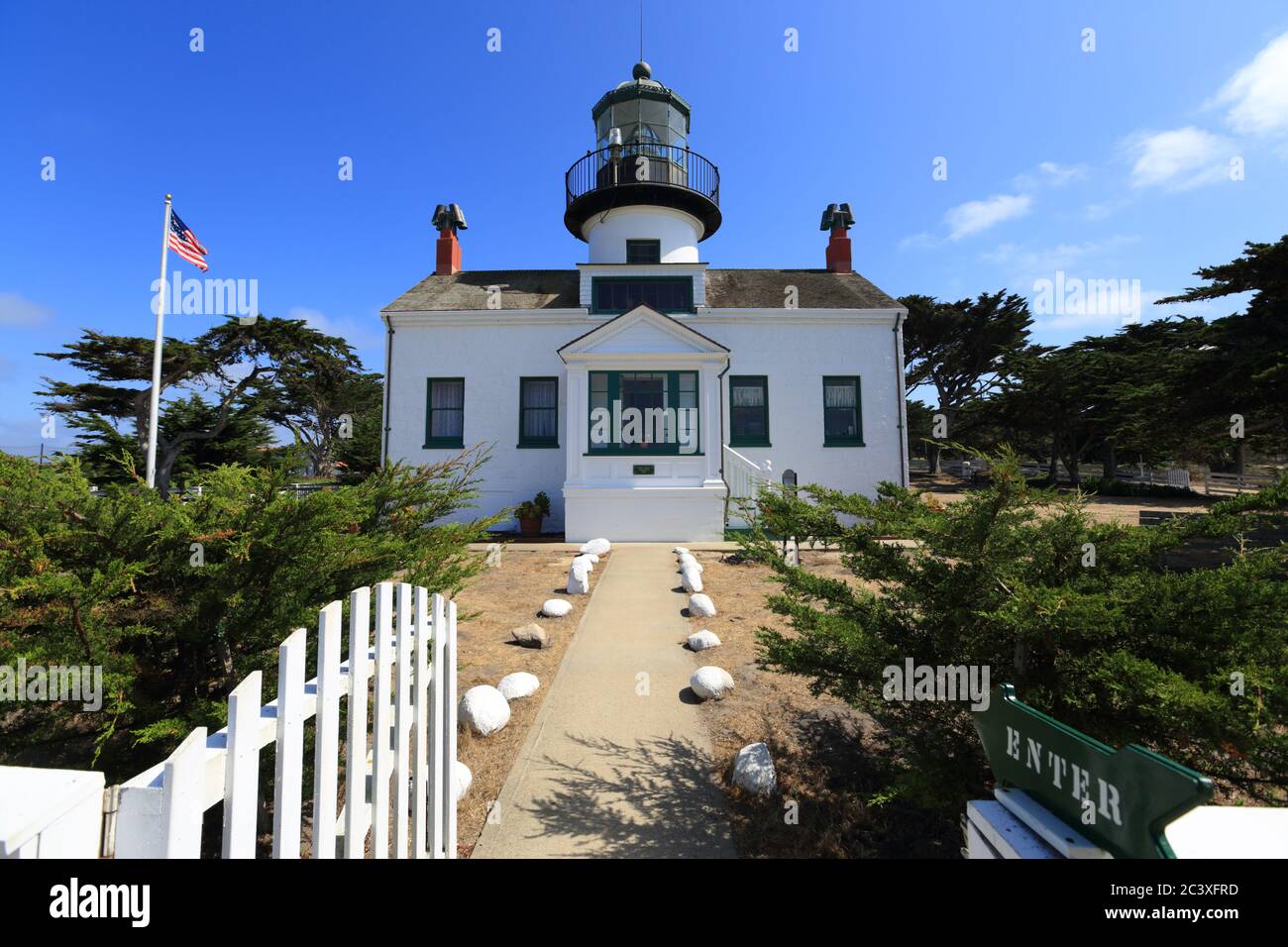 Point Pinos Lighthouse, Monterey Bay Stock Photo - Alamy
