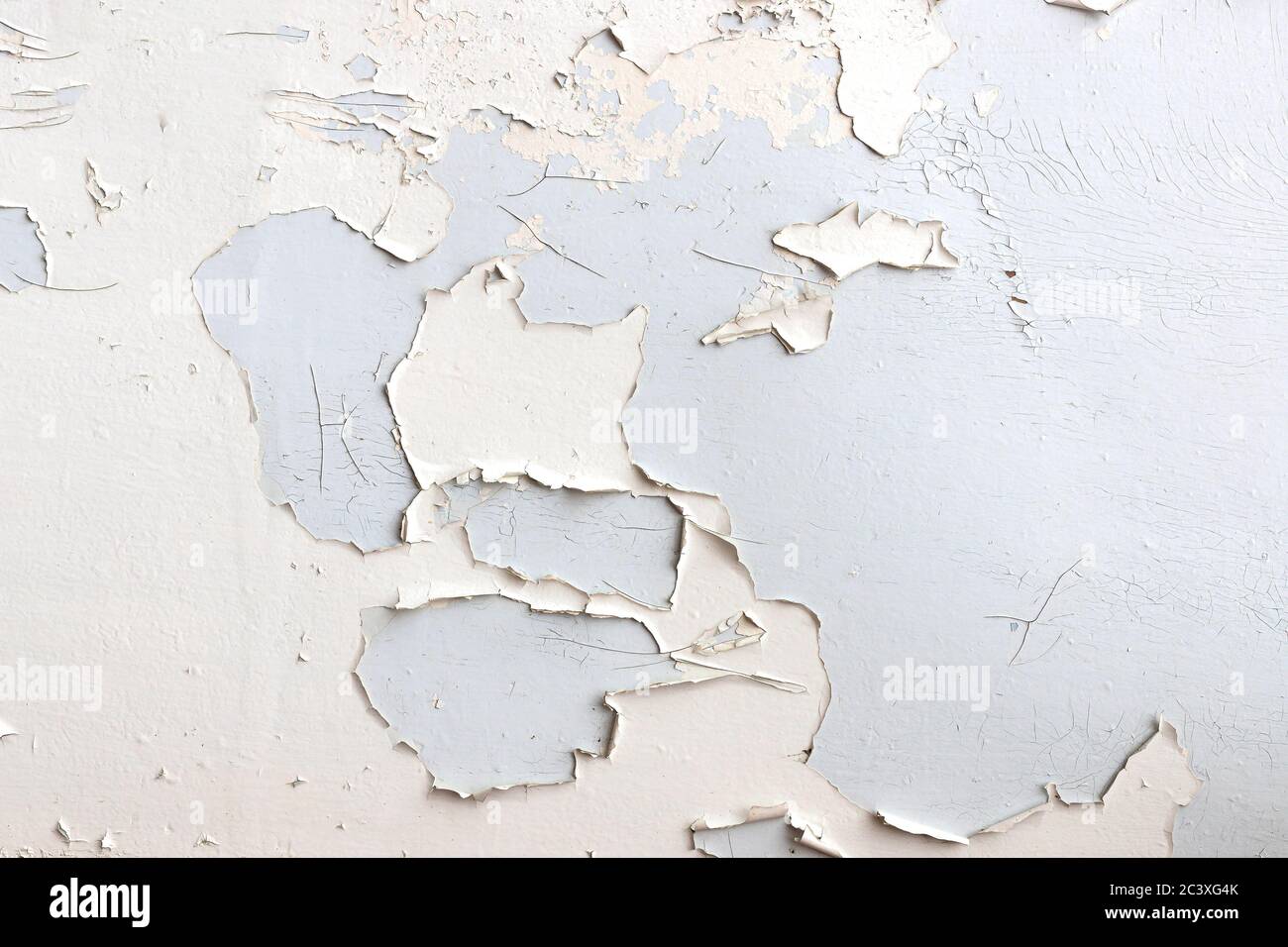 Texture of white flaking paint on grey surface. Background idea design ...