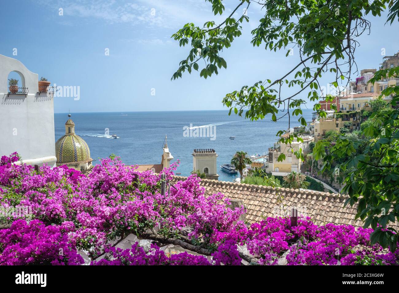 Positano view, Amalfi Coast Stock Photo - Alamy