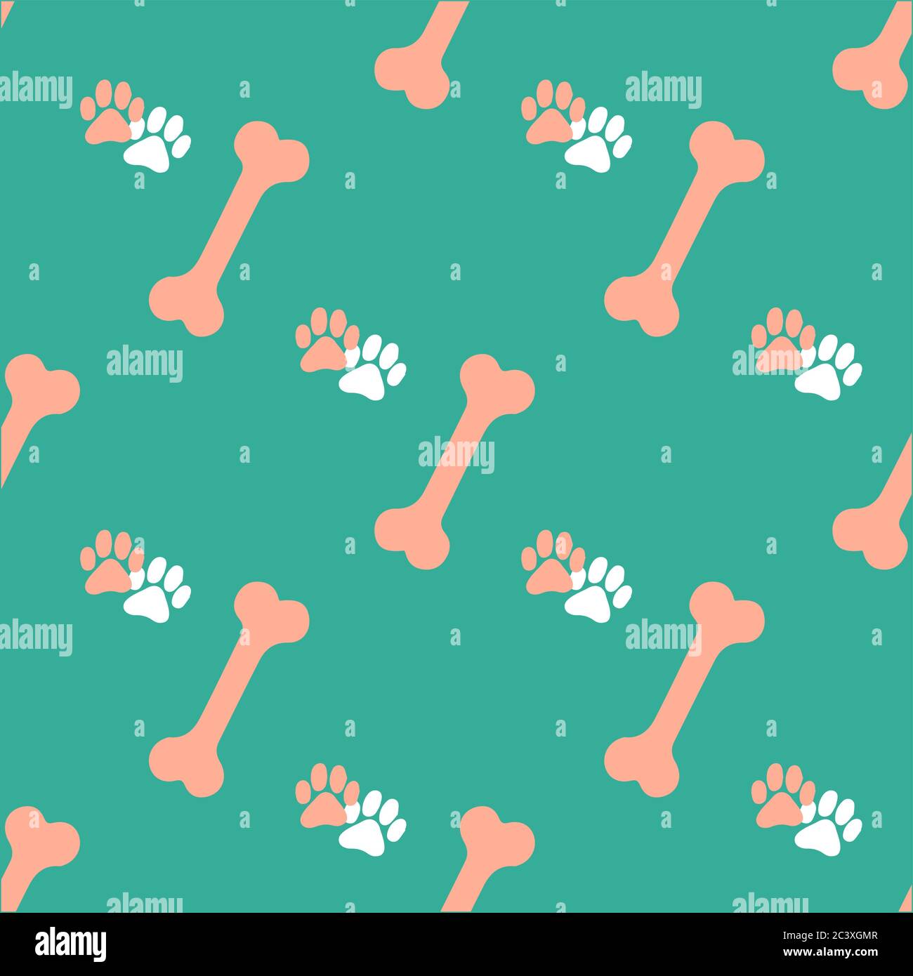 Colorful pet paws seamless Stock Vector Images - Alamy