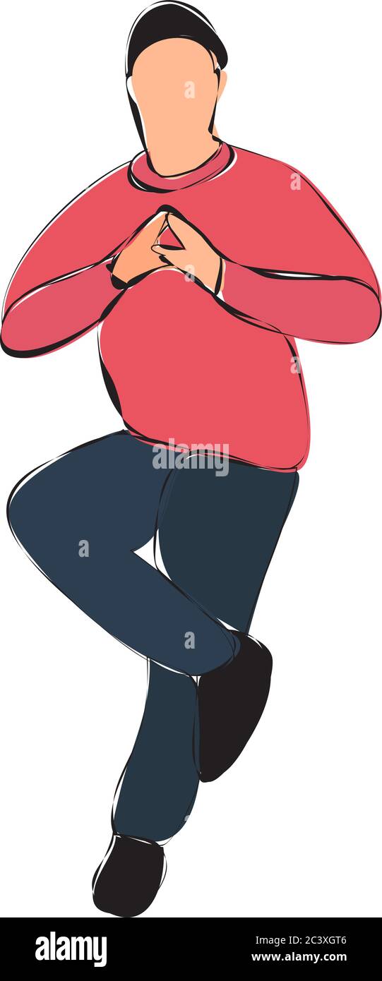 man in a flat style, without a face Stock Vector Image & Art - Alamy