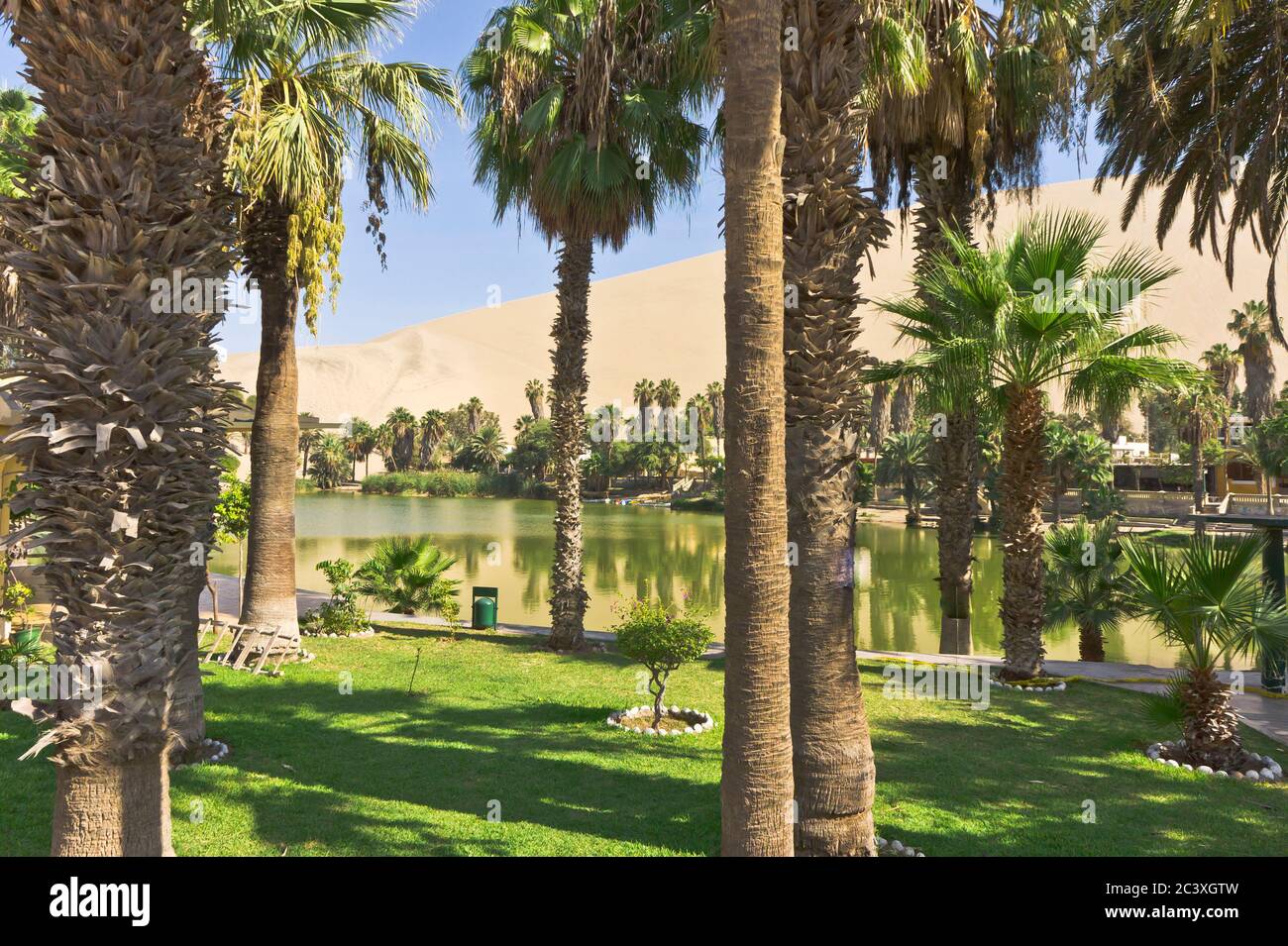 Huacachina, Desert Oasis, Ica, Peru Stock Photo - Alamy