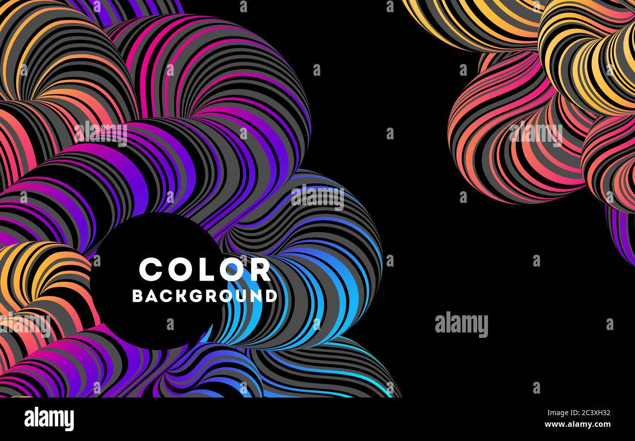 Modern abstract design background Rainbow Flow motion Stock Vector ...