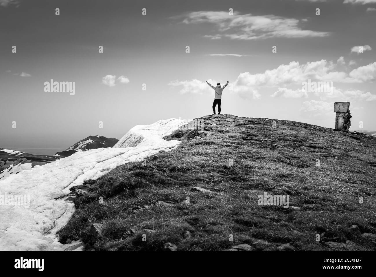 Distant hiking Black and White Stock Photos & Images - Alamy