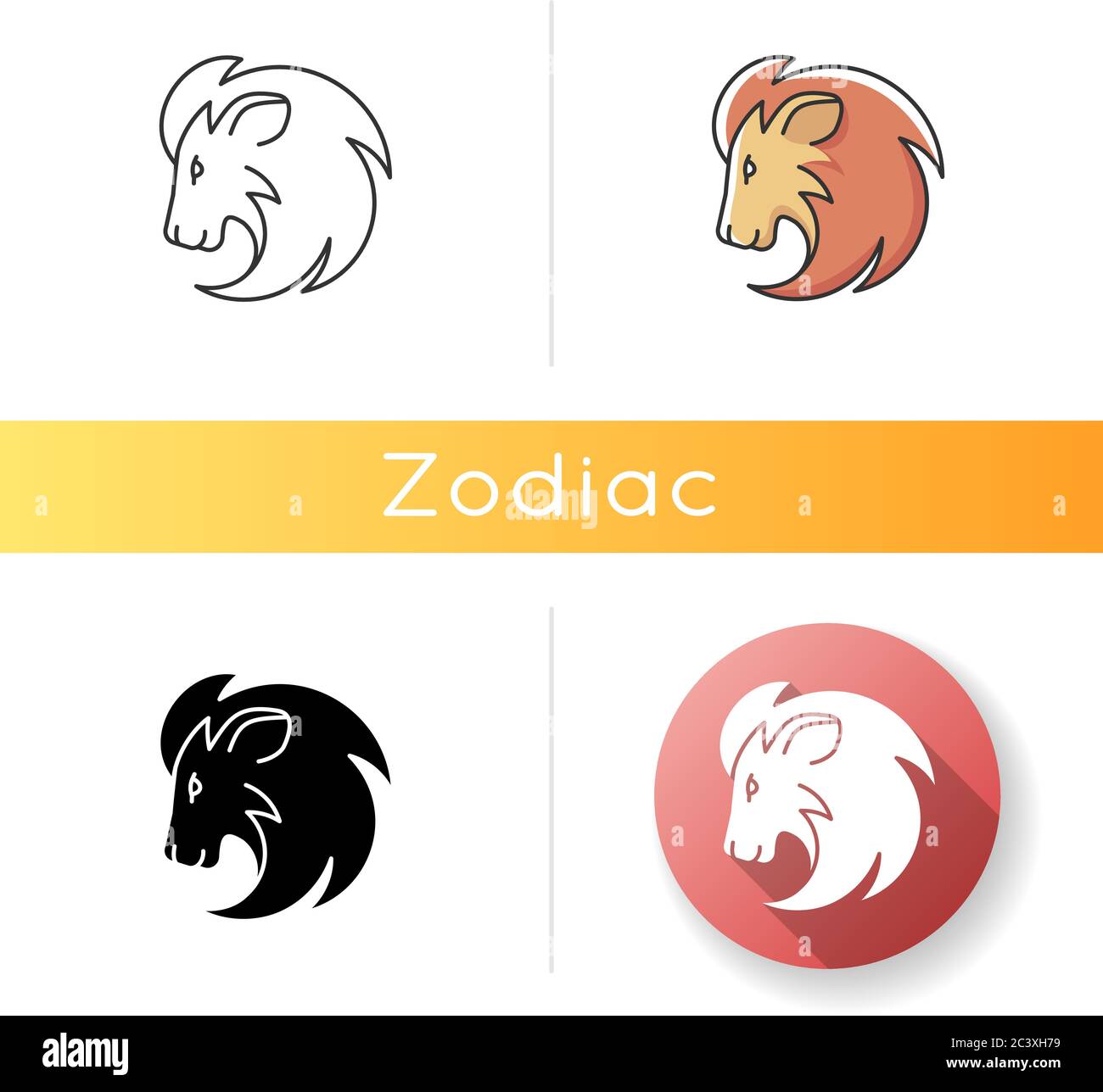 Leo zodiac sign icon Stock Vector Image & Art - Alamy