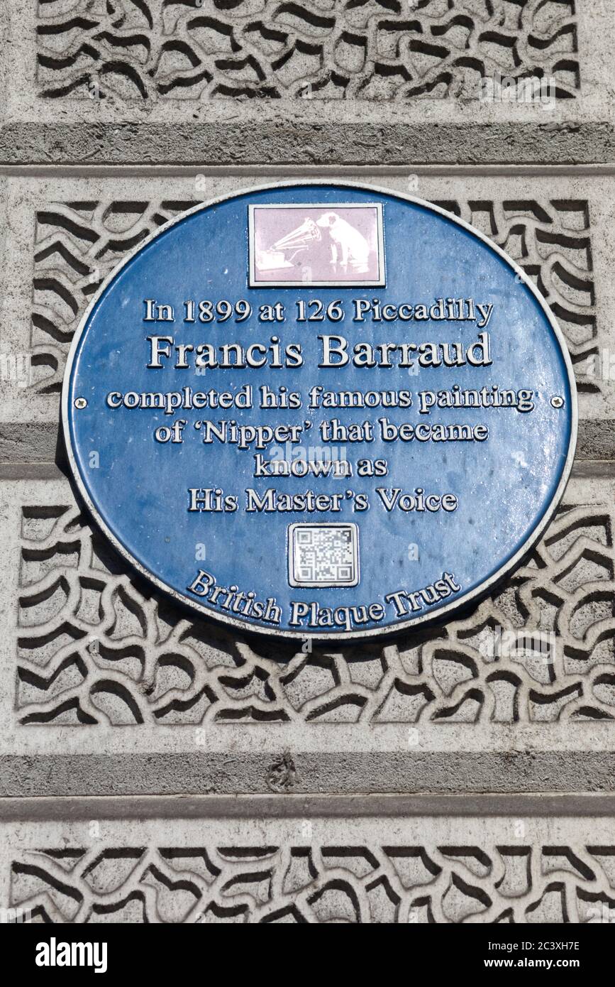 Blue plaque for Francis barrand, famous for painting nipper, his ...