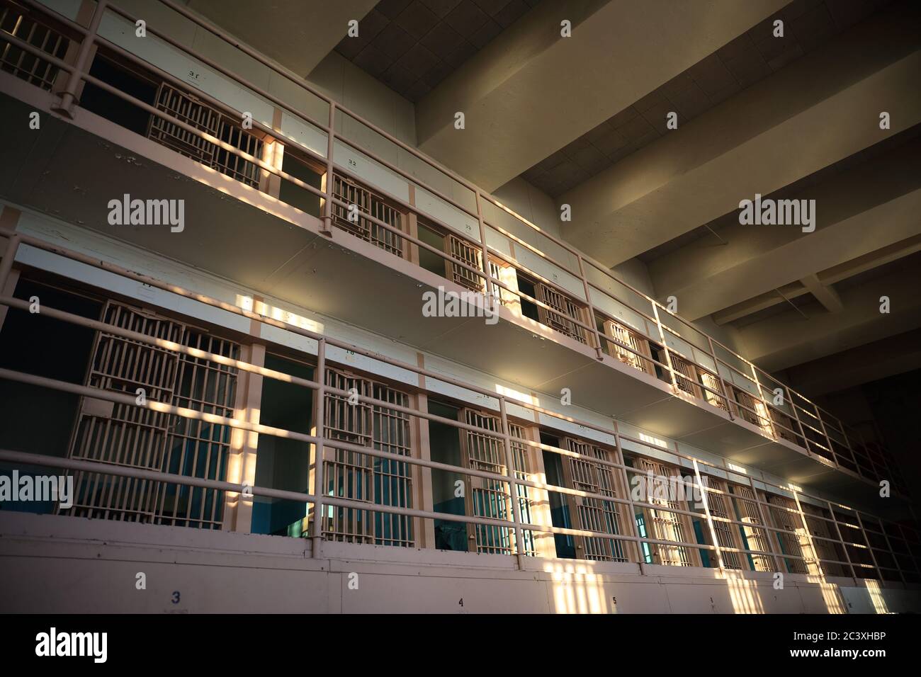 Cells in Alcatraz Island prison Stock Photo - Alamy