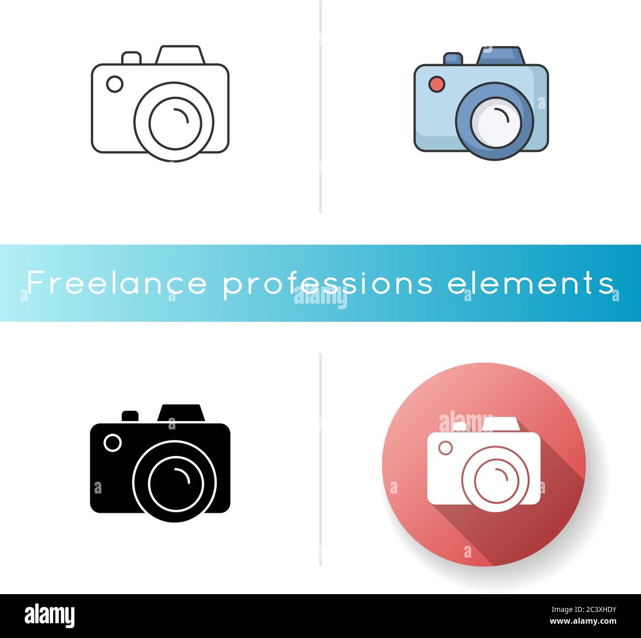 Camera icon pack hi-res stock photography and images - Alamy