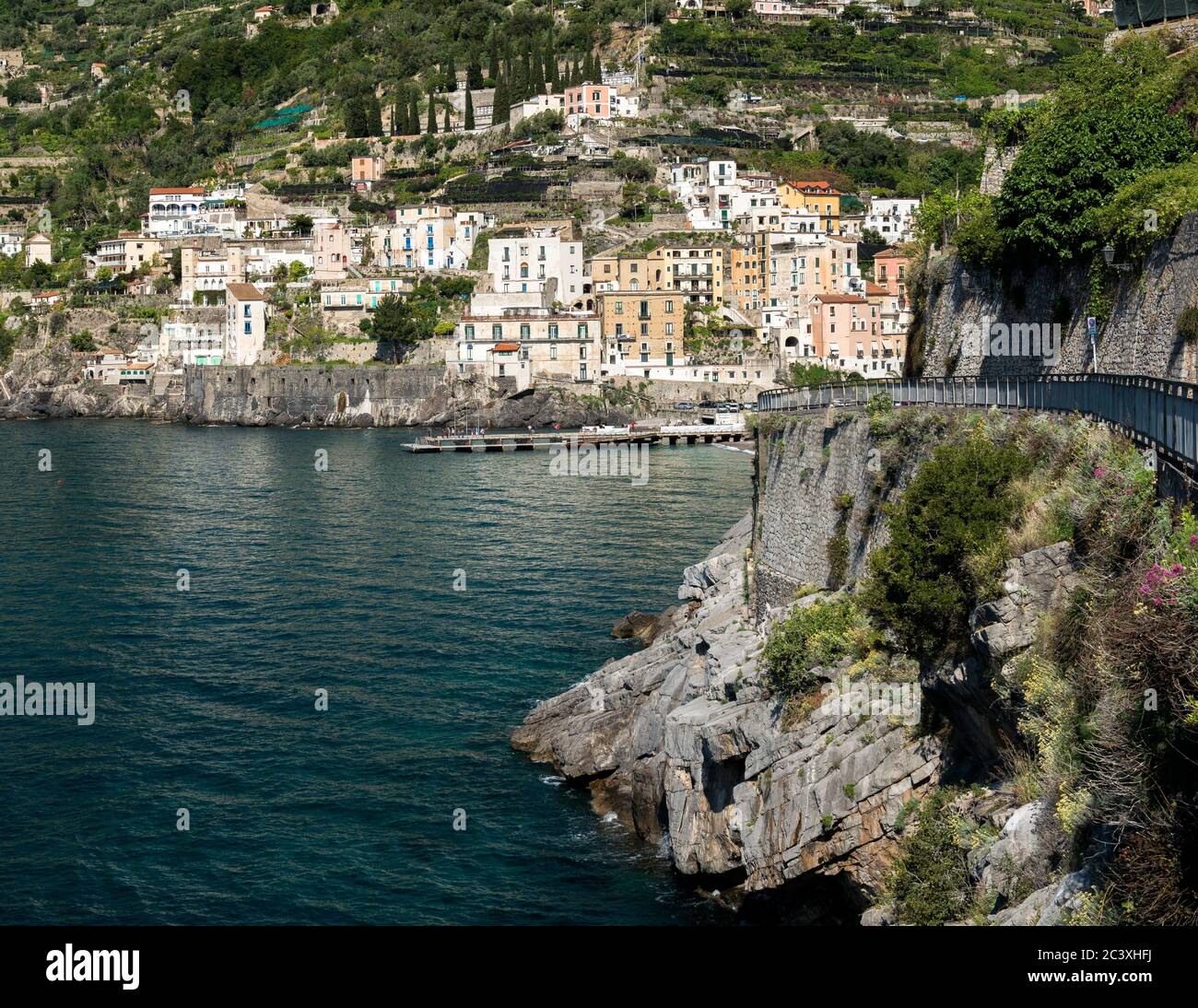 Amalfi Coast Cliffs, Maiori, Amalfi Coast, Italy Stock Photo - Alamy