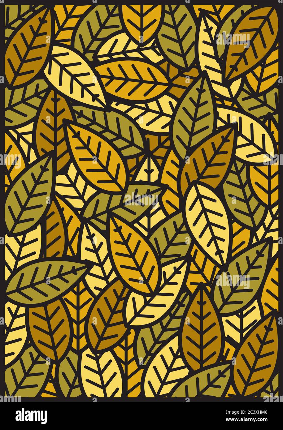 Leaf in winter Stock Vector Images - Alamy