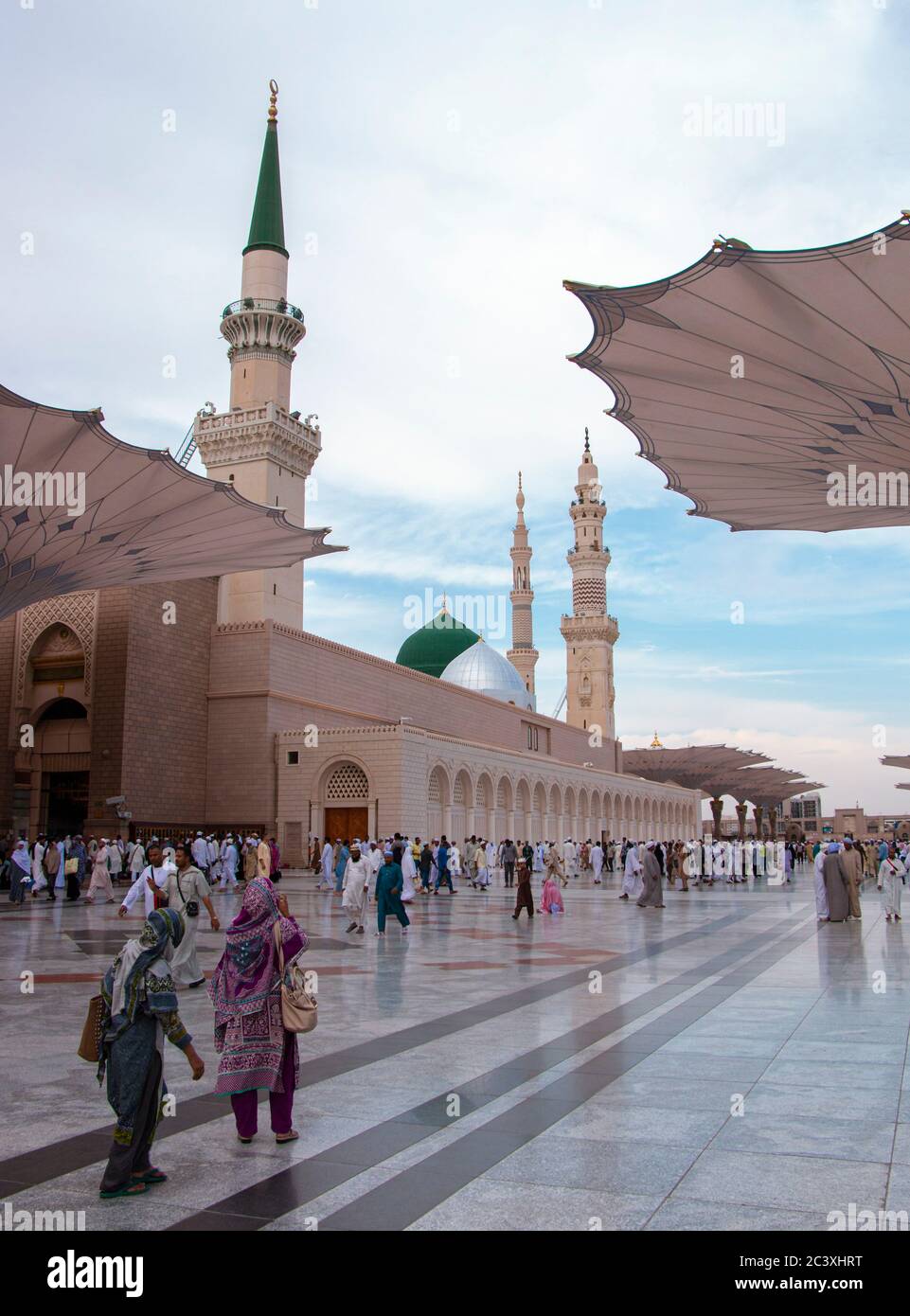 Medina / Saudi Arabia - 11 May 2017: Prophet Mohammed Mosque, Al Masjid ...