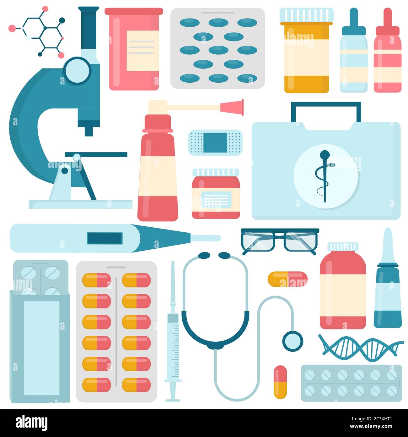 Medical icons over white background vector illustration Stock Vector ...