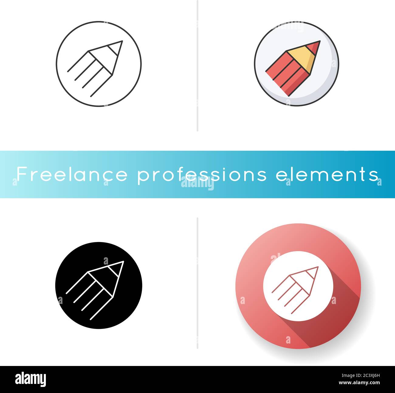 Writing comment flat white Stock Vector Images - Alamy