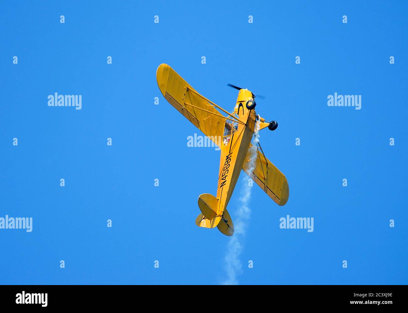 Aerodrome Air Show - pilot perform a show flight Stock Photo - Alamy