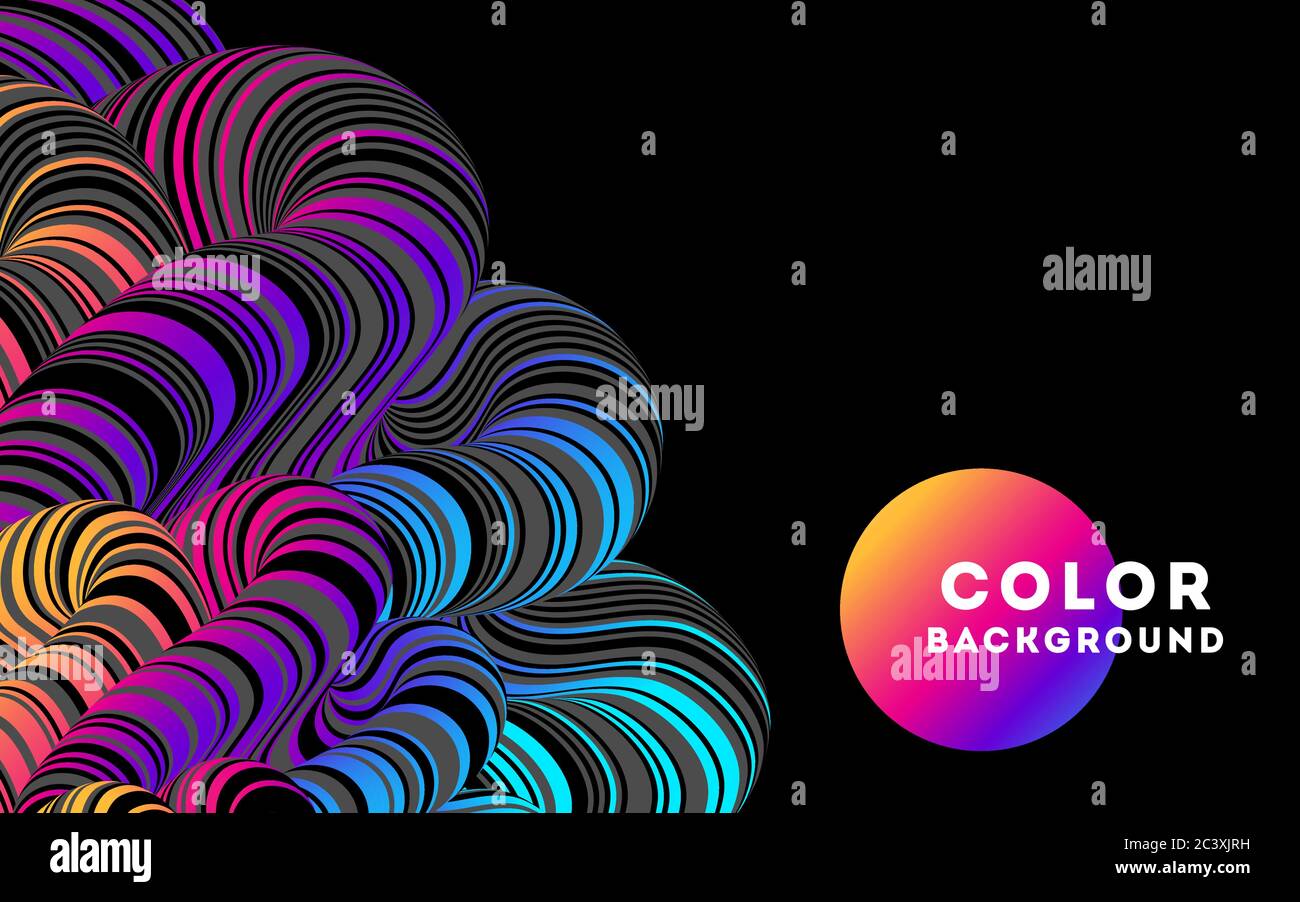 Modern abstract design background Rainbow Flow motion Stock Vector ...