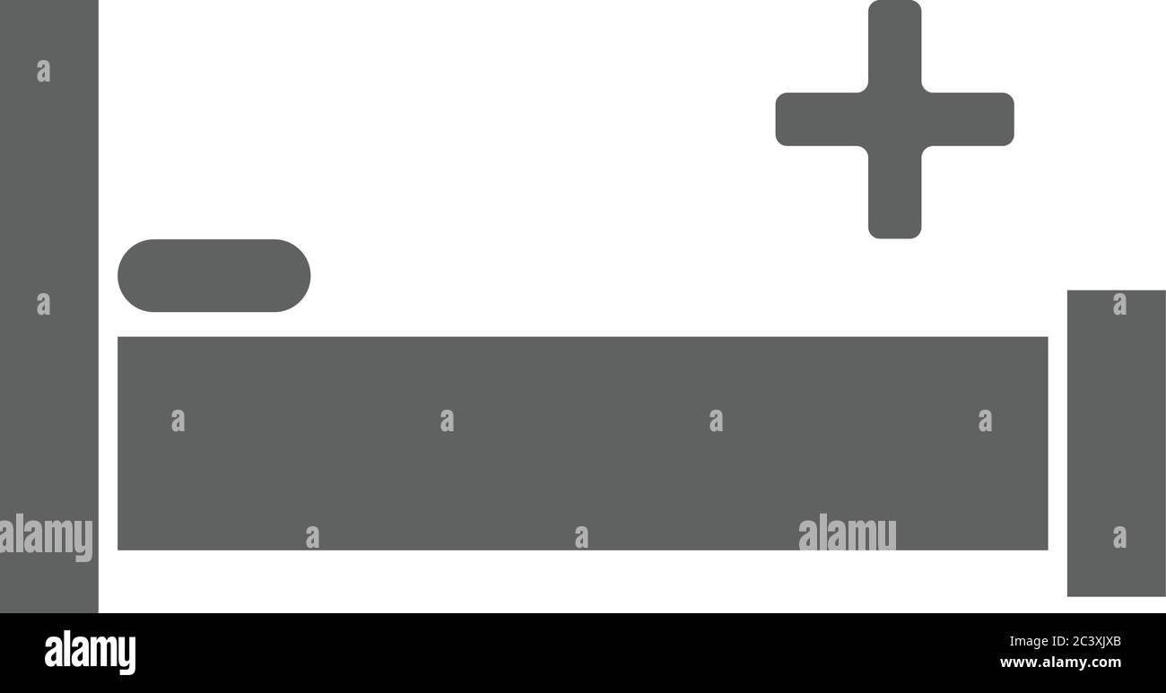 hospital bed icon simple design vector illustration Stock Vector Image ...