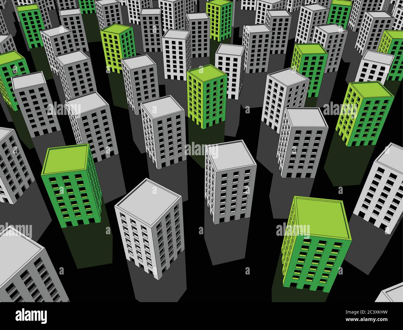 Surrounded by buildings Stock Vector Images - Alamy