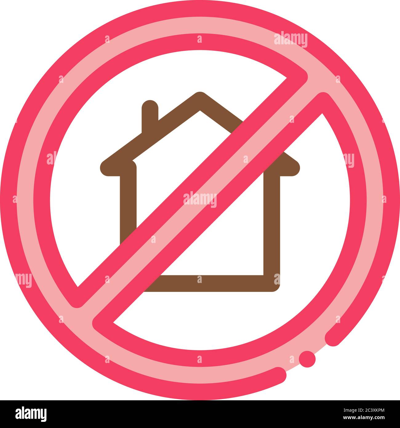 House crossed out sign hi-res stock photography and images - Alamy