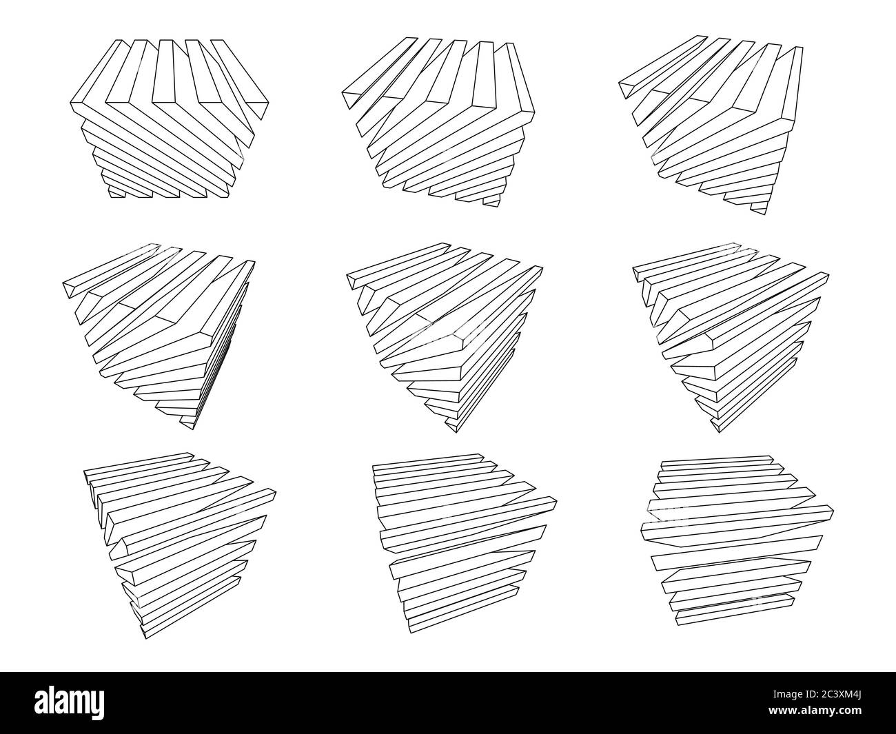 Cube shape element hi-res stock photography and images - Alamy