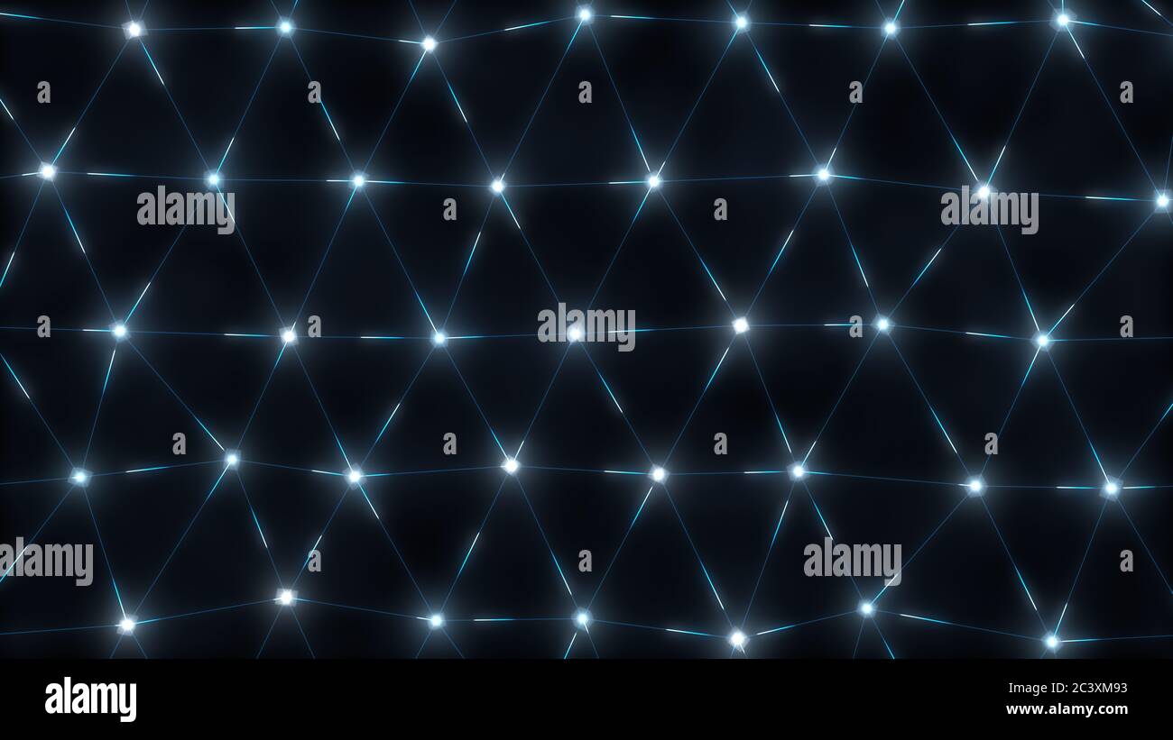 Blockchain Technology Mesh Network Light Grid Plexus Communicating ...