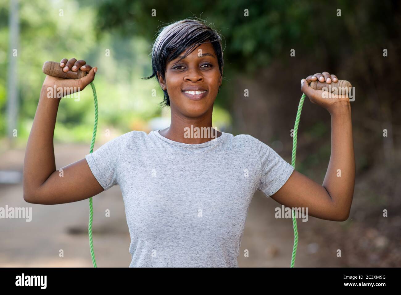 African american girl jumping rope hi-res stock photography and images ...