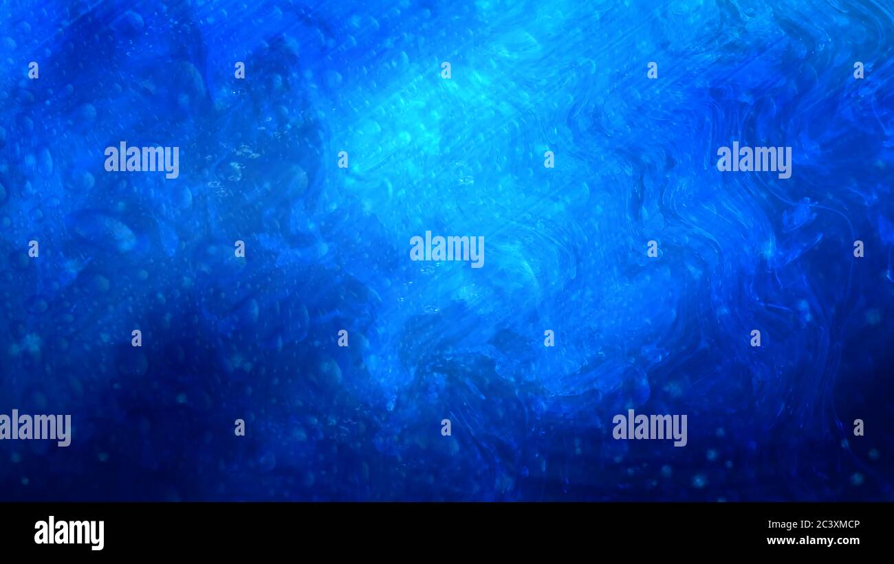 Blue Water Bubbles and Waves with Falling Particles - Abstract ...