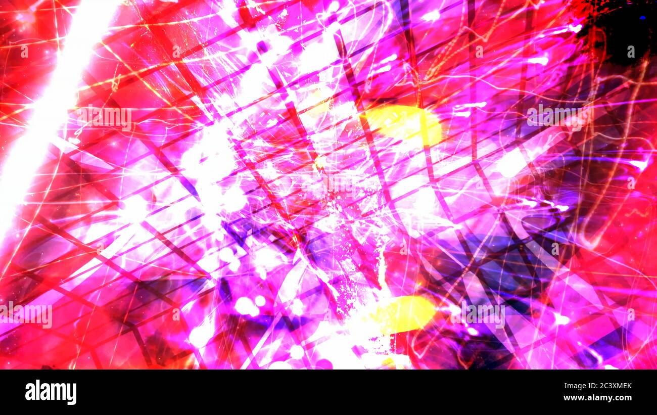 Bright Pink Energy Field Glowing with Vivid Colors - Abstract ...