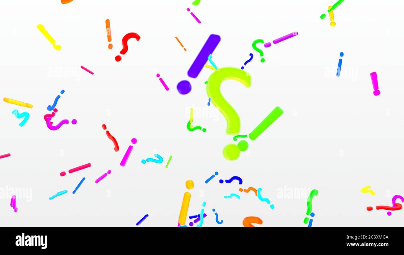 Colorful Exclamation Points