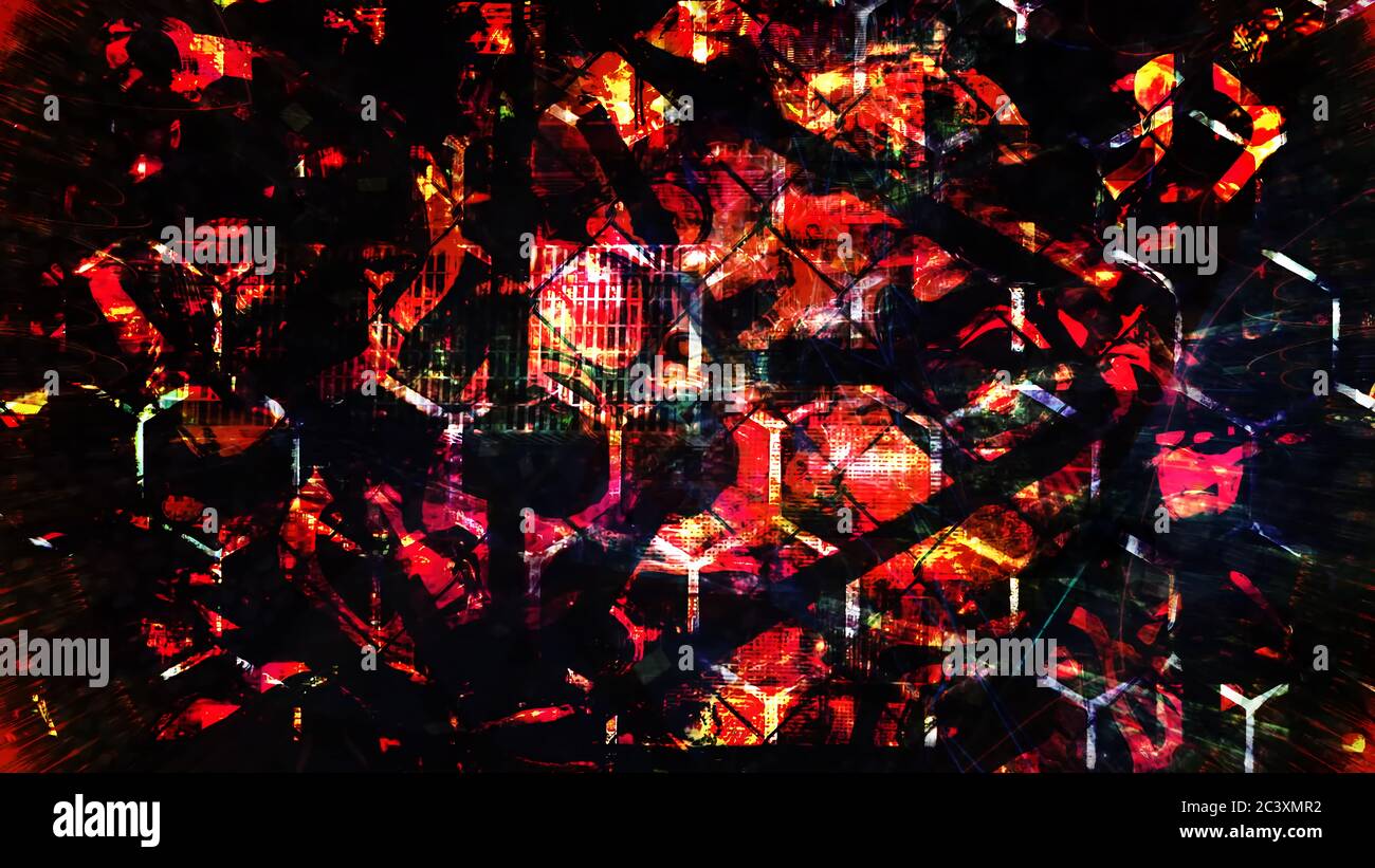 Dark Red and Black Contrasting Geometric Patterns - Abstract Background ...