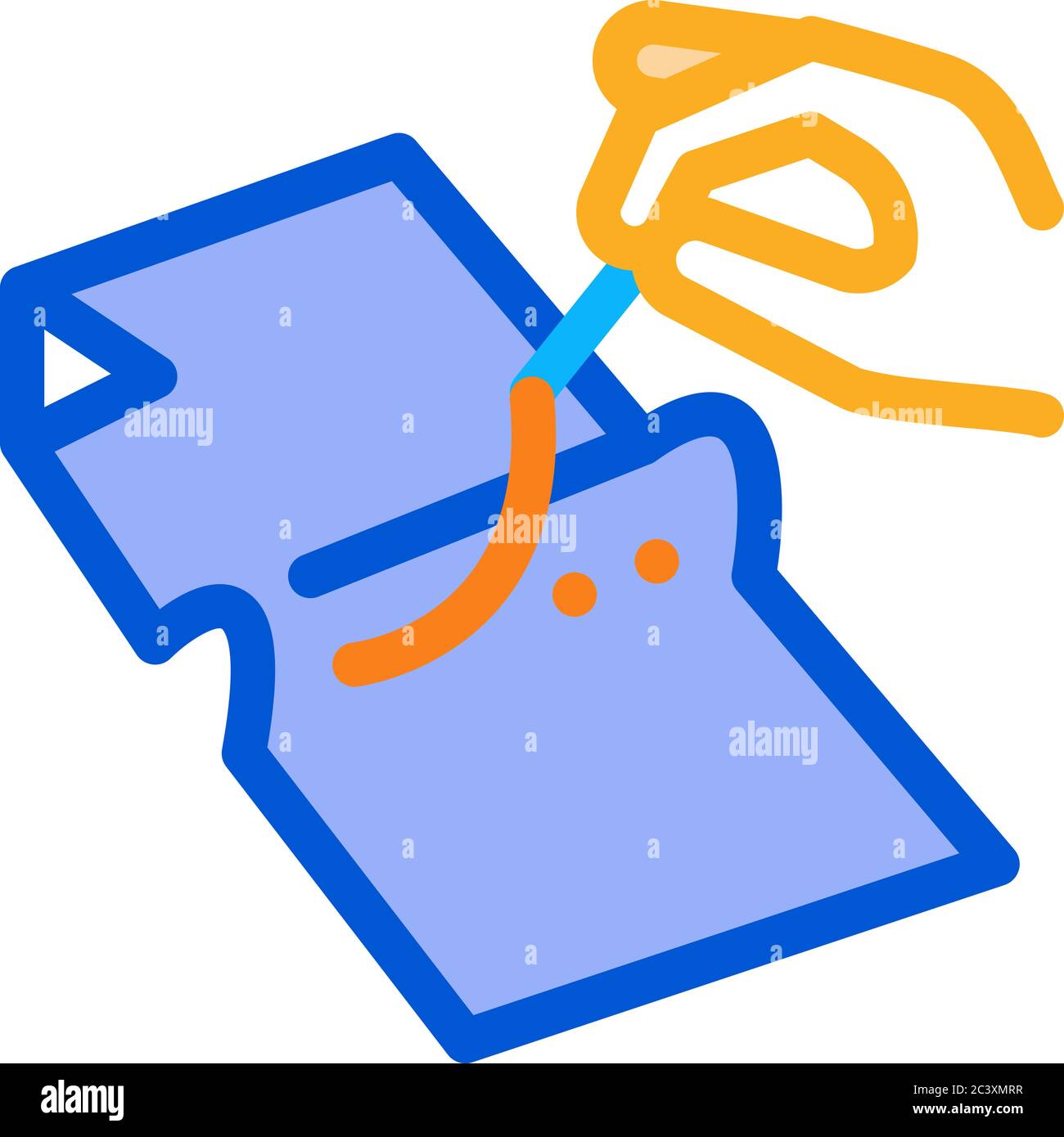 leatherworking sewing icon vector outline illustration Stock Vector ...